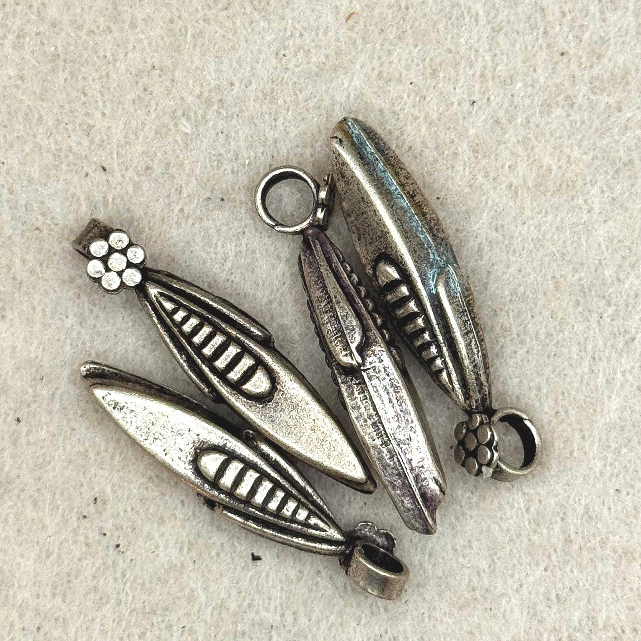 4 Vintage 1980s Indian Flower Charms | Old Stock Madhya Pradesh | 50% ...