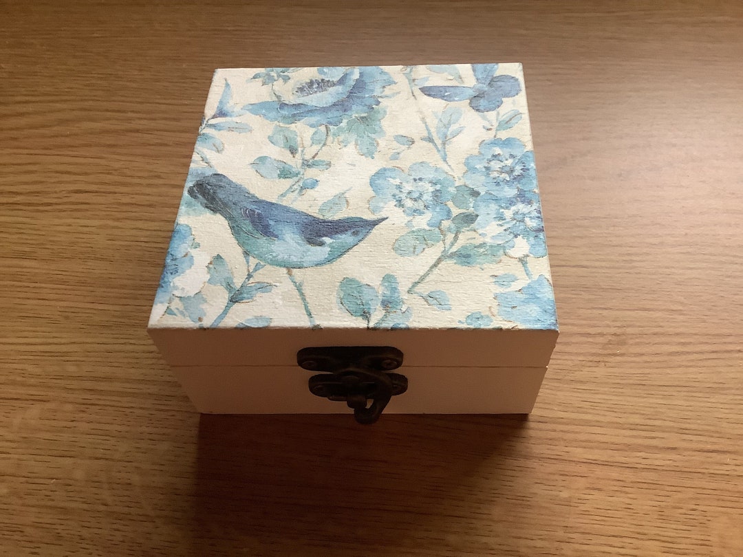 Jewellery, Keepsake, Memory, Box. Vintage Bird Design Decoupage - Etsy