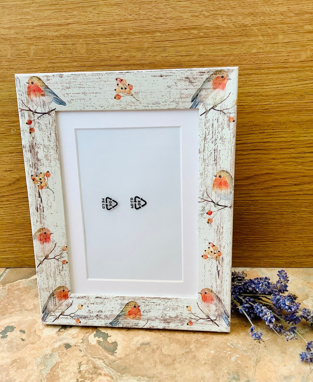 Robin Garden Bird Decoupaged Picture Frame. - Etsy