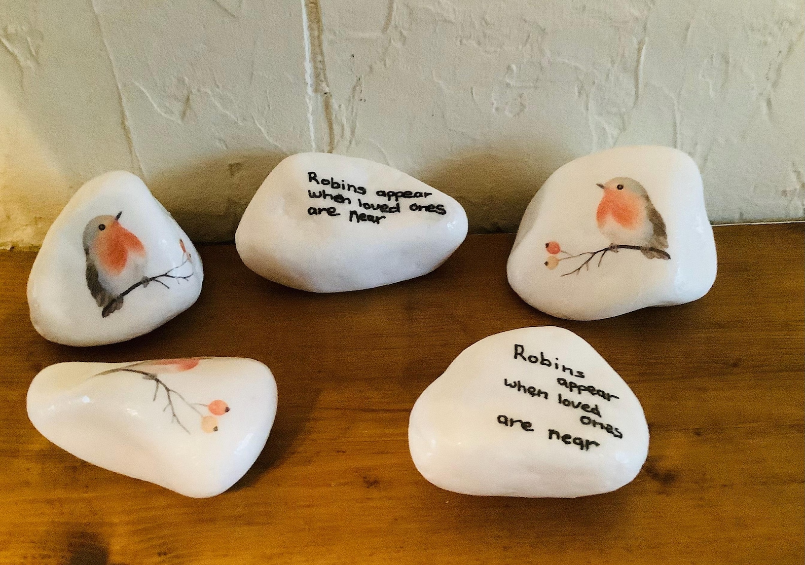 Robin Bird Memorial Stone Pebble Pocket Rock Keepsake Gift - Etsy UK