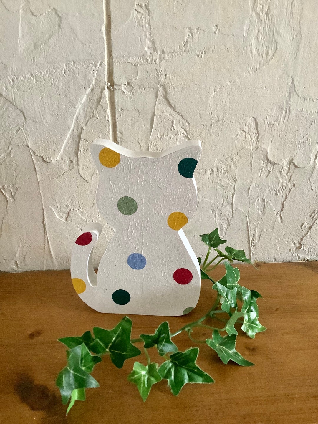 Decoupaged Wooden Cat Emma Bridgewater Inspired Design Print - Etsy