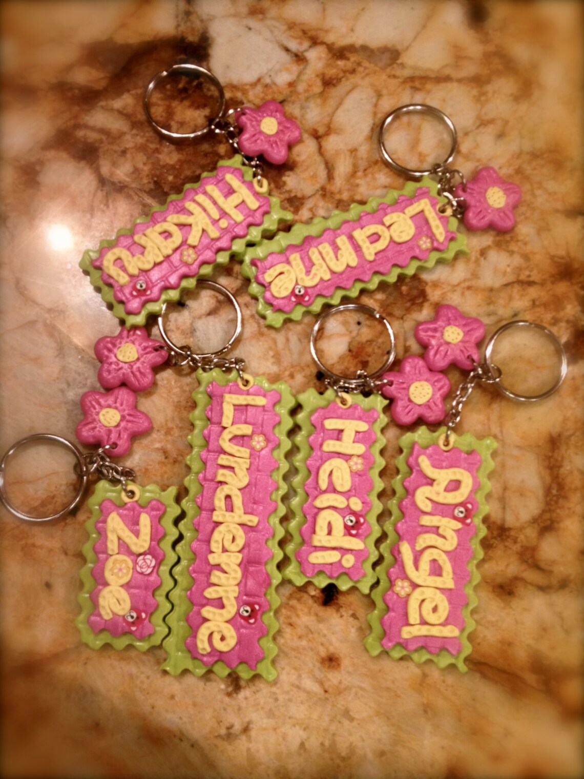 Personalized Keychain Personalized Kids Polymer Clay - Etsy