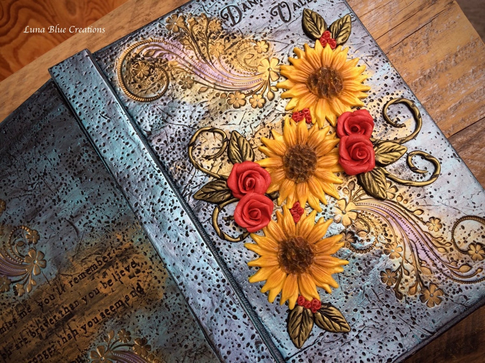 Personalized Sunflower Journal Custom Flower Journal - Etsy
