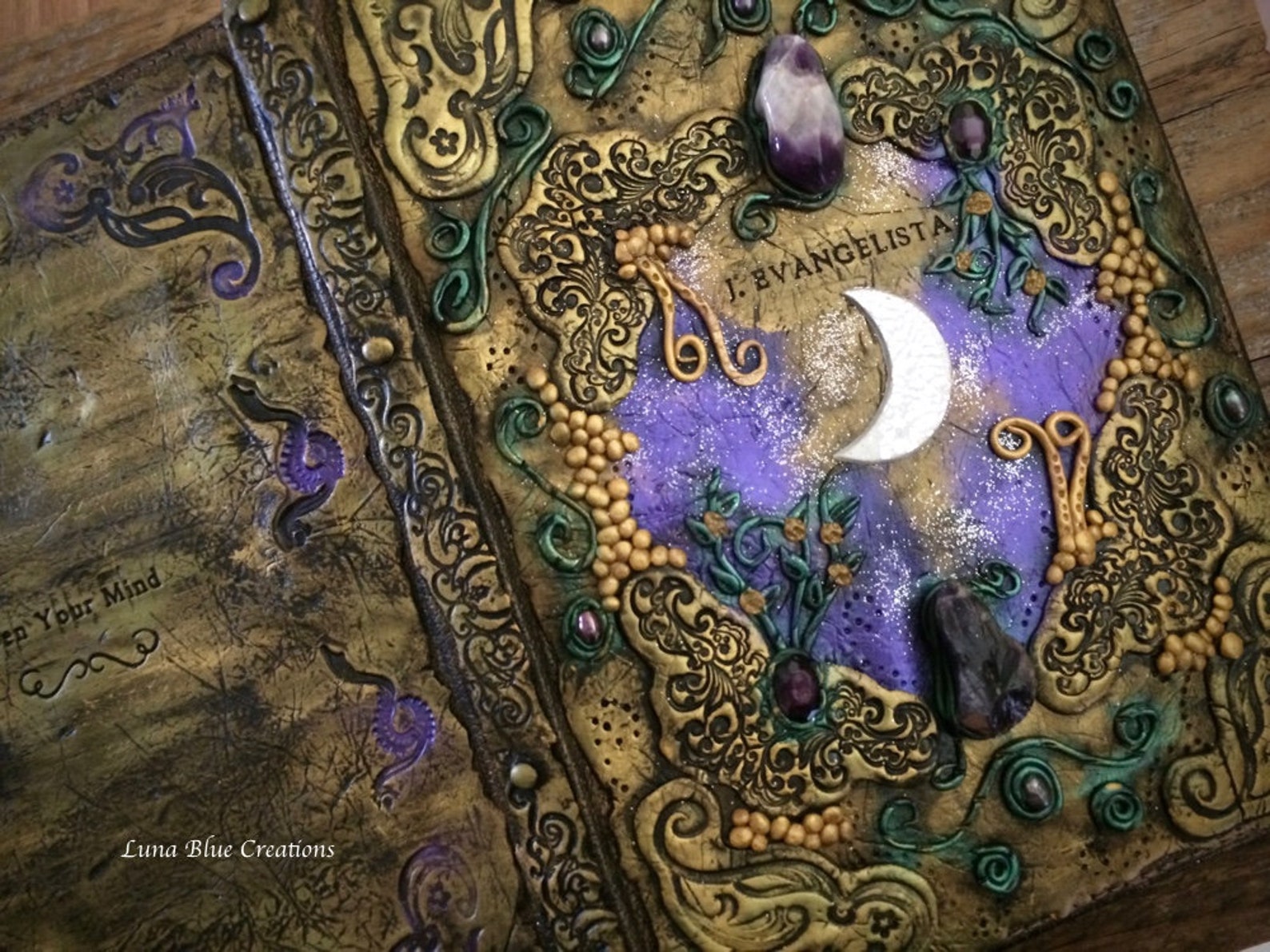 Personalized Journal Customized Diary Amethyst Book Healing - Etsy