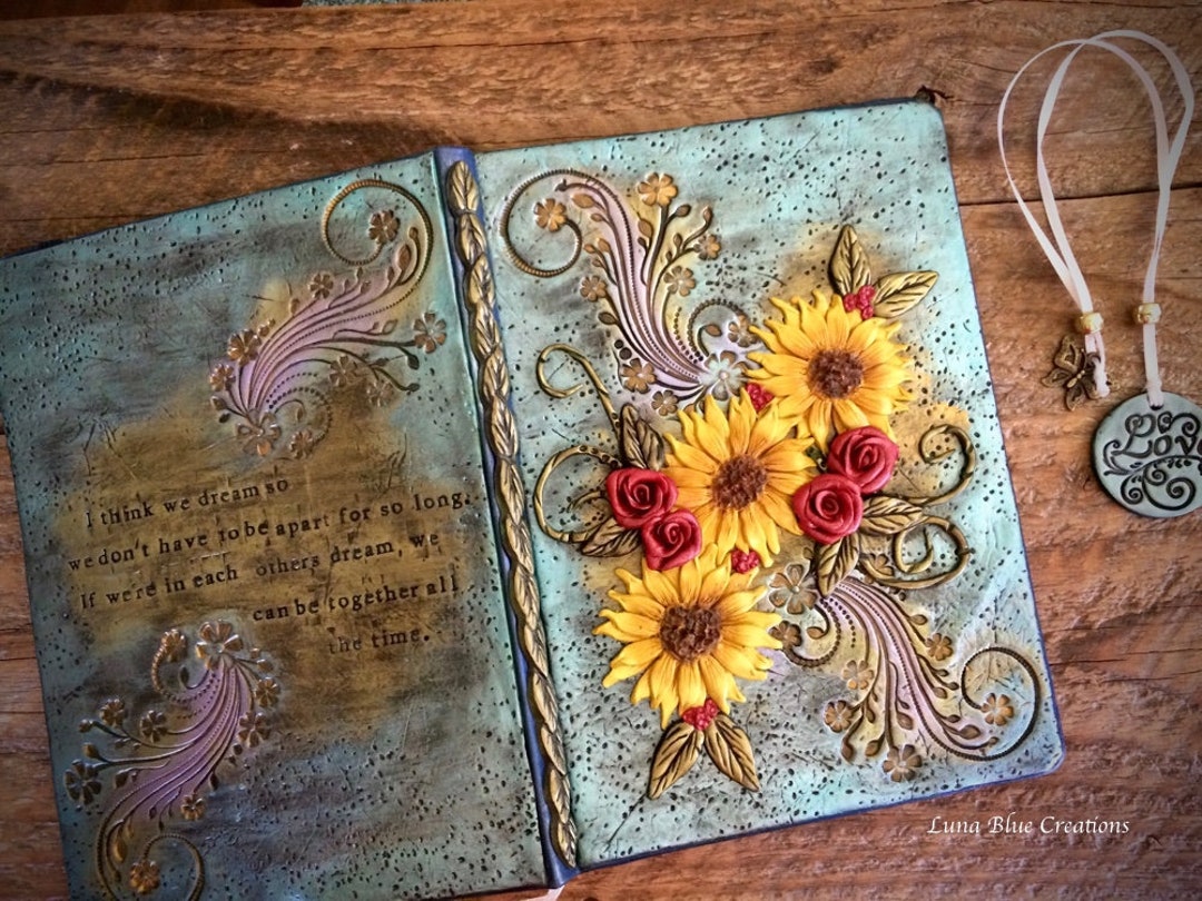 Personalized Sunflower Journal, Custom Flower Journal, Engraved Blank ...