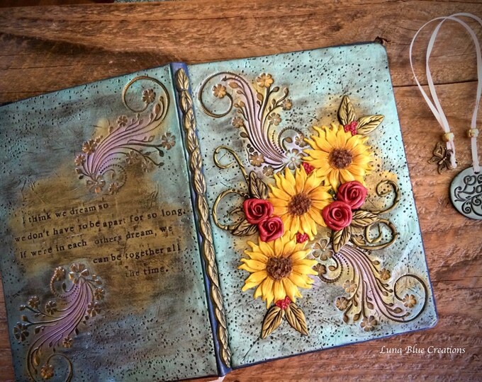 Personalized Sunflower Journal, Custom Flower Journal, Engraved Blank ...