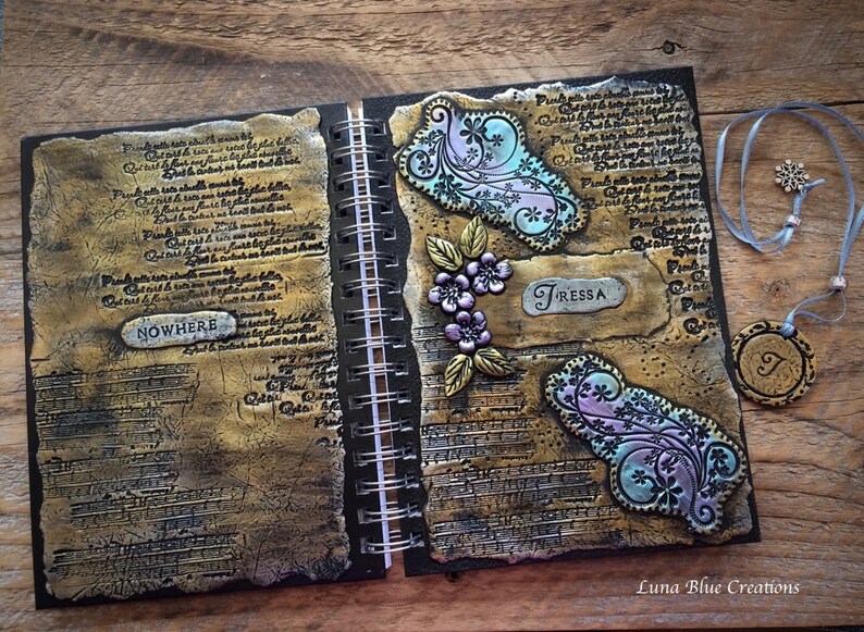 Personalized Journal Polymer Clay Journal Customized Diary - Etsy