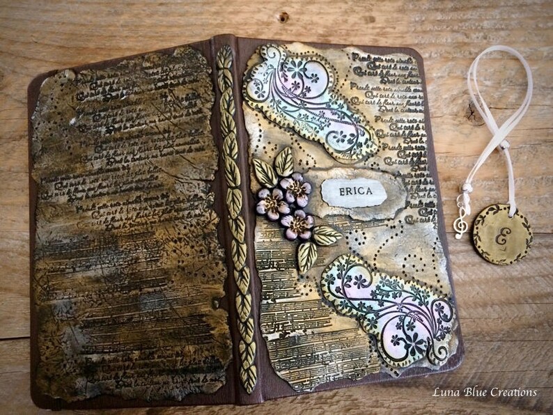 Personalized Journal Polymer Clay Journal Customized Diary - Etsy