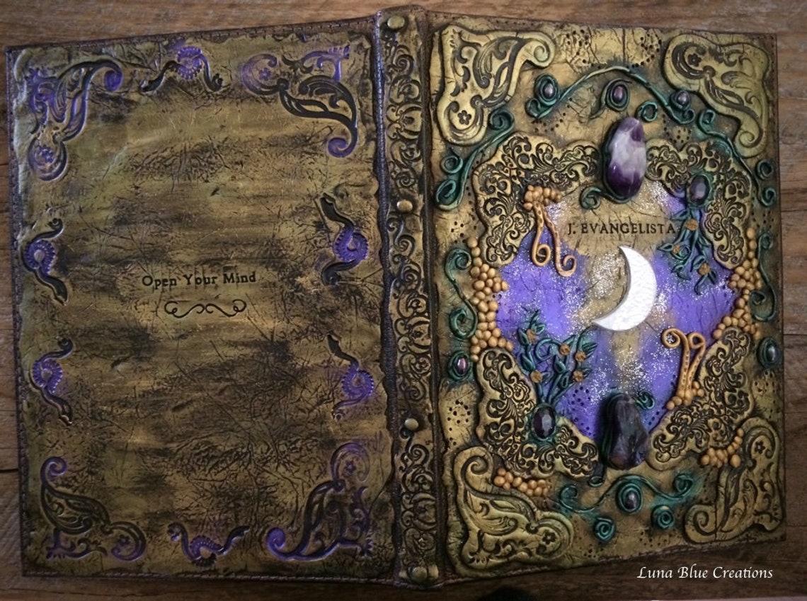 Personalized Journal Customized Diary Amethyst Book Healing - Etsy