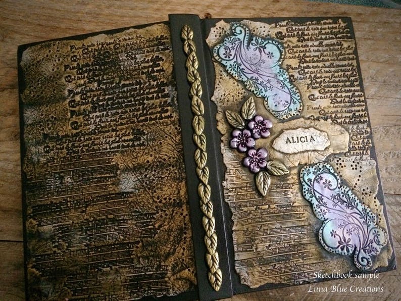 Personalized Journal Polymer Clay Journal Customized Diary - Etsy