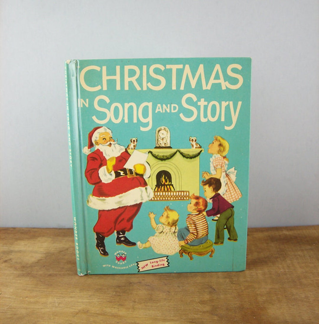 Vintage Wonder 1950s christmas Song and Story Book, With Mid Century ...