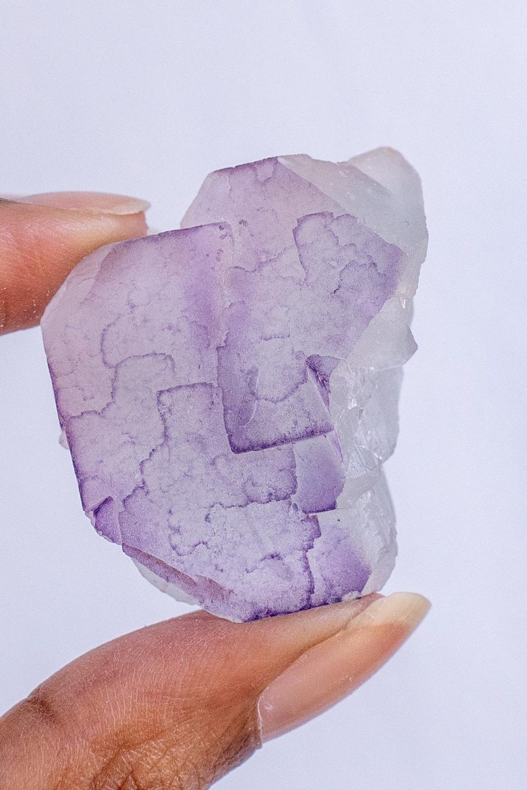 QR Code Fluorite - Unique Natural Home Crystal Decor - Etsy