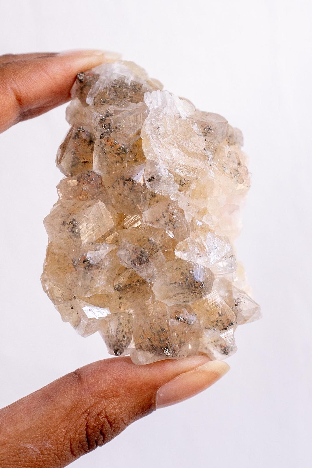 Clear Calcite With Pyrite - Etsy
