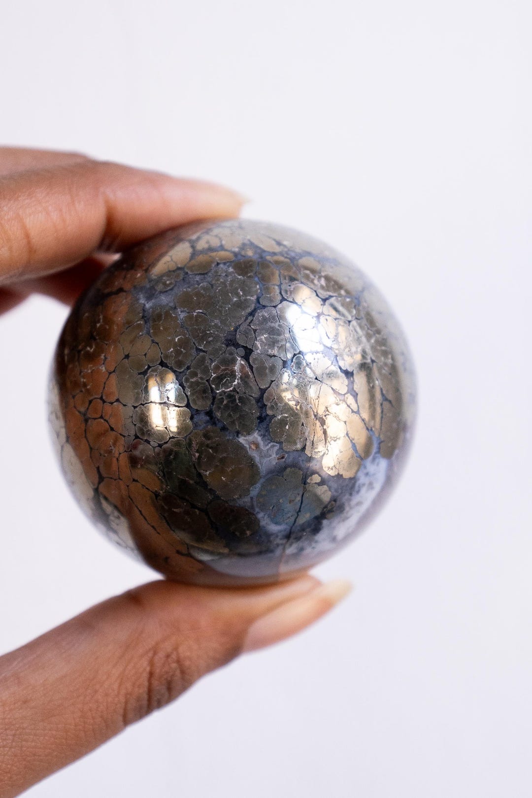 Marcasite Sphere - Unique Natural Home Decor - 54mm - Etsy