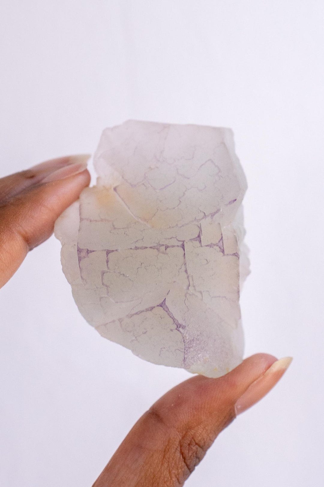 QR Code Fluorite - Unique Natural Home Crystal Decor - Etsy