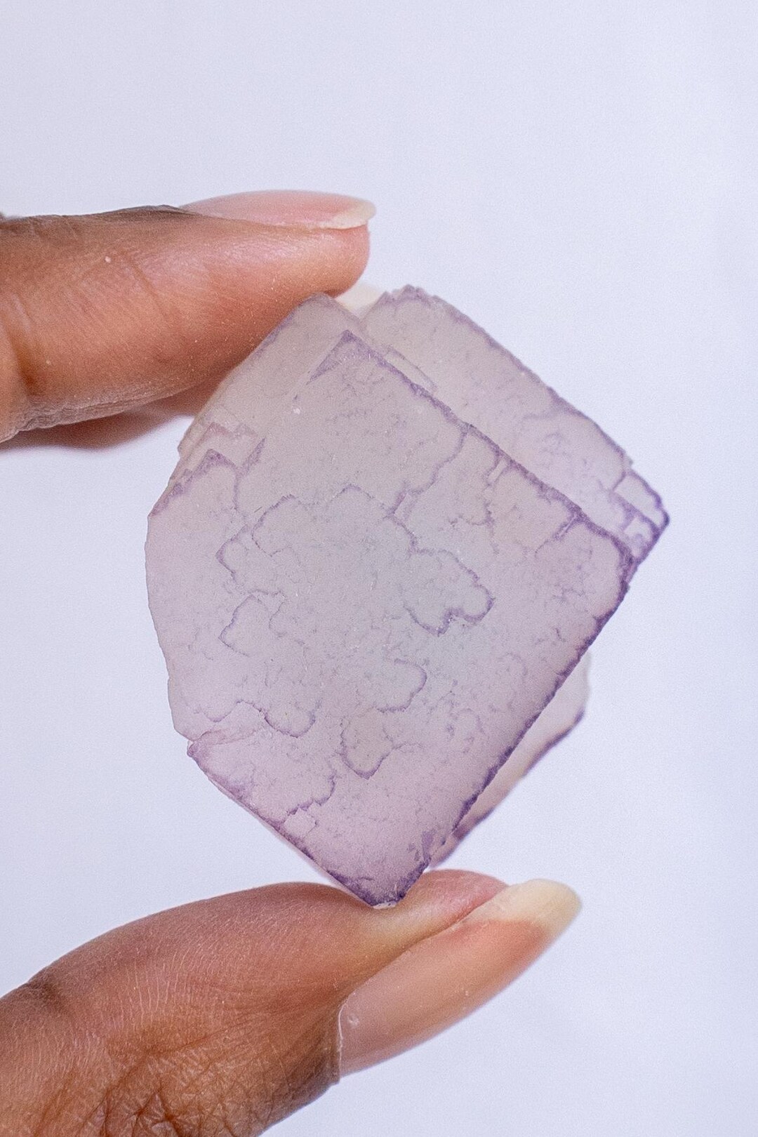 QR Code Fluorite - Unique Natural Home Crystal Decor - Etsy