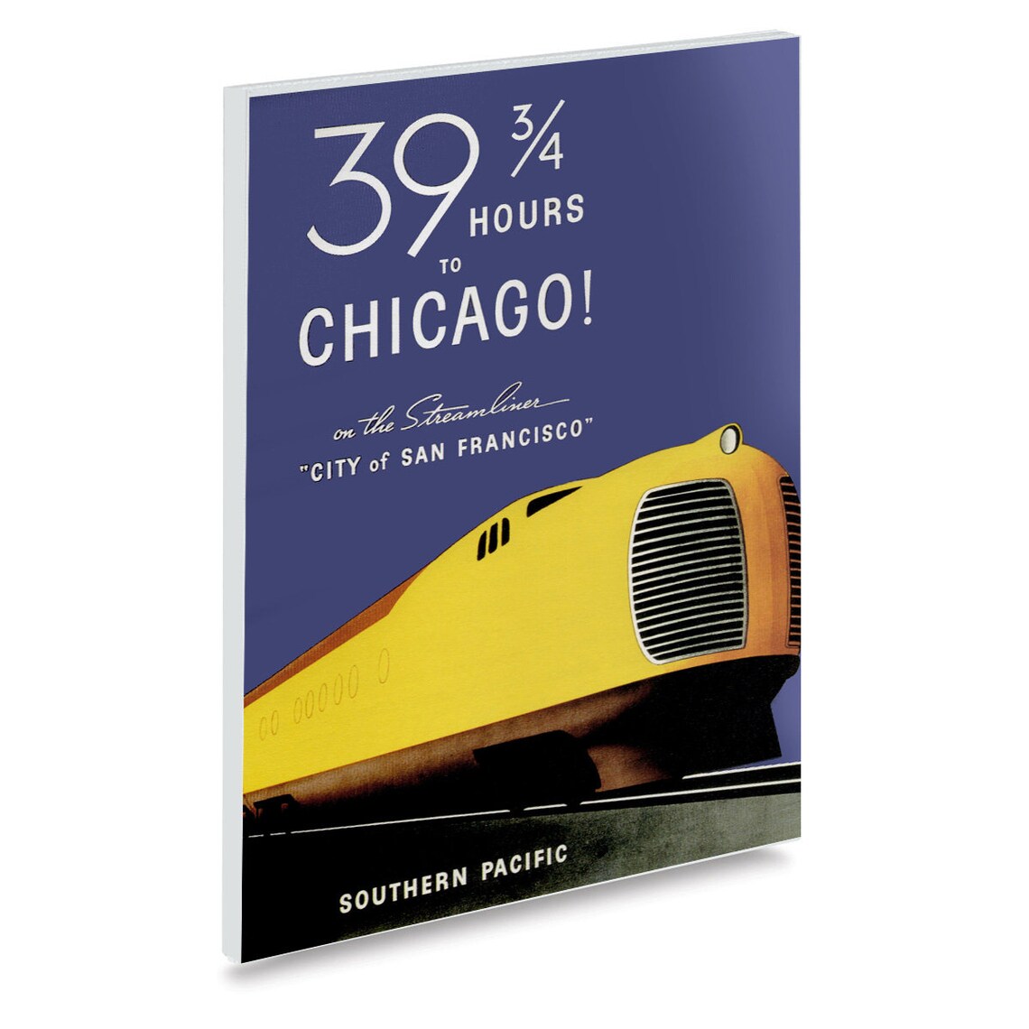 Reprint of a Vintage US Railroad Poster 39 3/4 Hours - Etsy