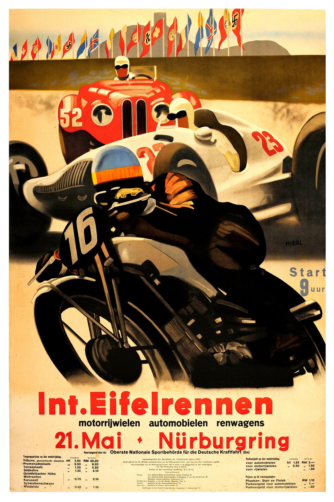 Reprint of a Vintage 1930s German Motorcycle Racing at - Etsy