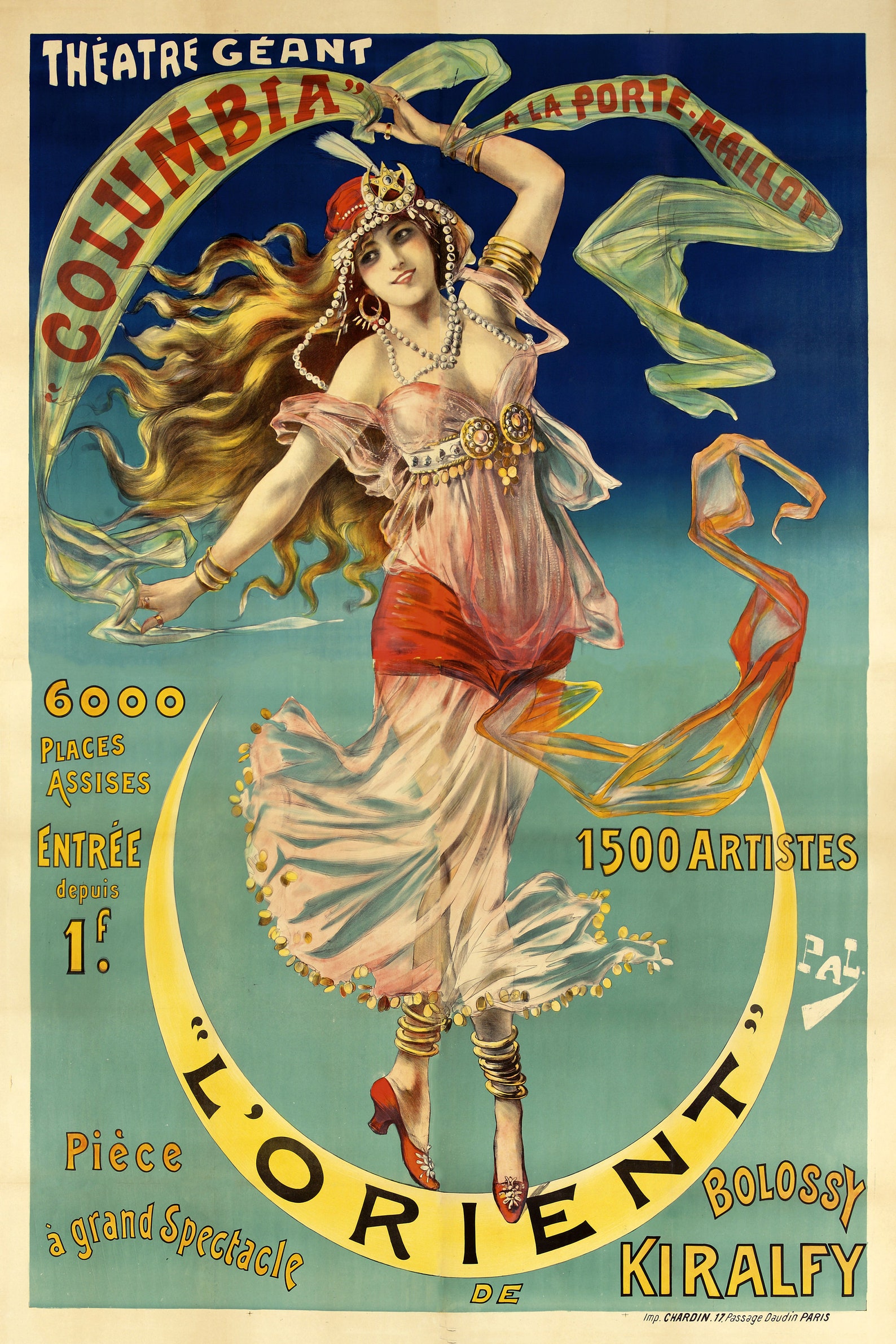 Reprint of a Vintage French 1890-1910 Circus/Vaudeville Poster | Etsy