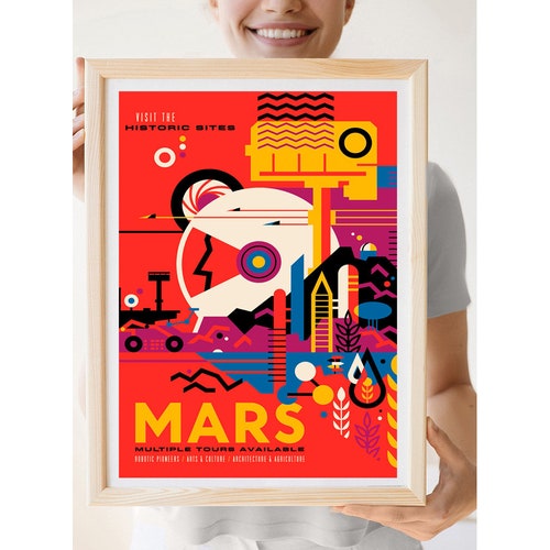 Reprint of a NASA Mission to Planet Mars Poster - Etsy