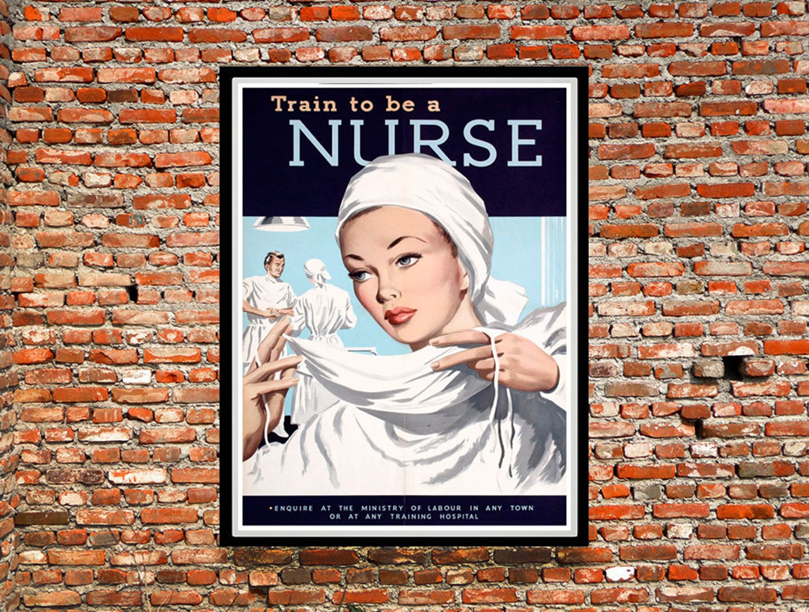Reprint of a Nursing Recruitment Poster | Etsy