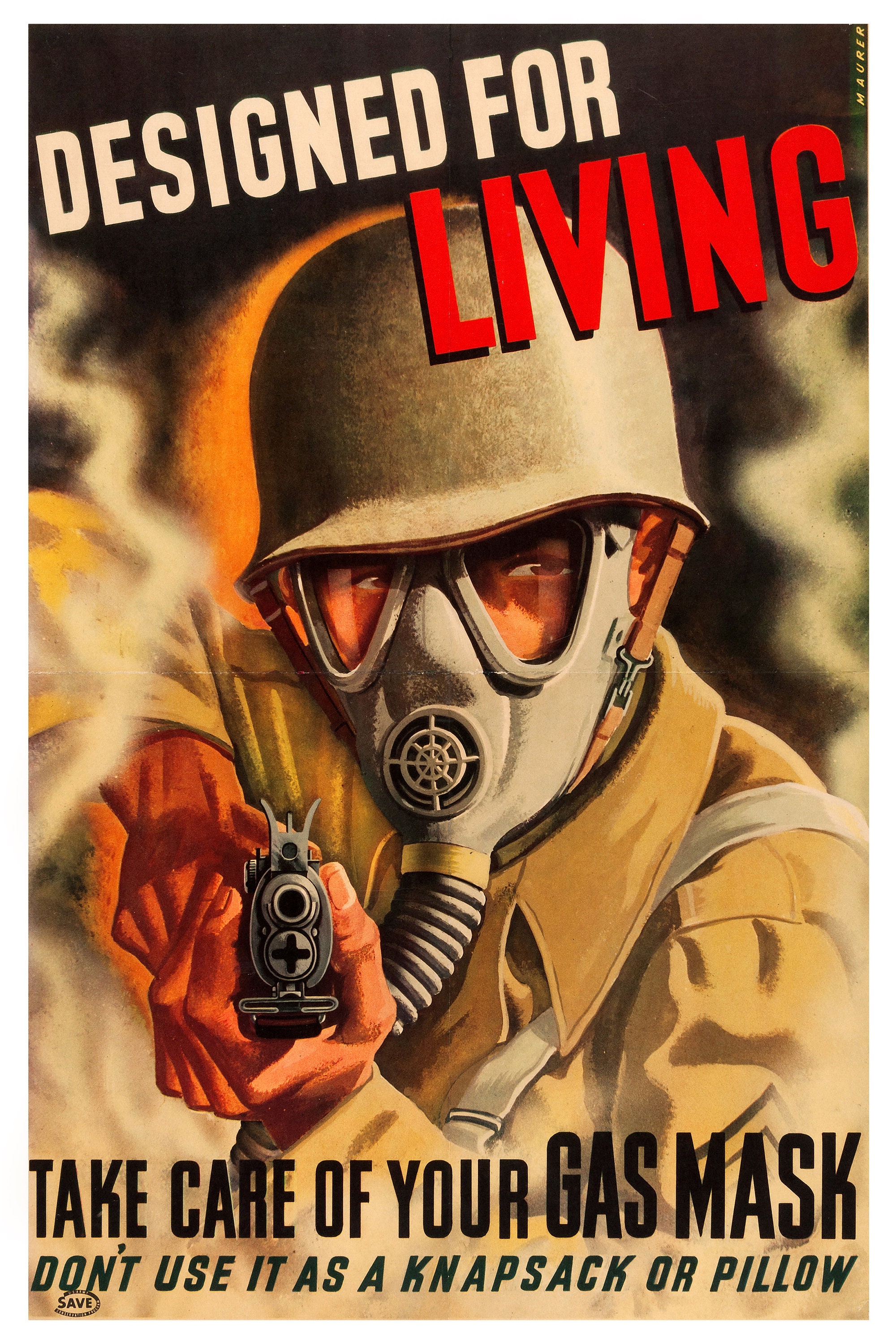 Reprint Of A US WW2 Propaganda Poster Designed For Living Etsy