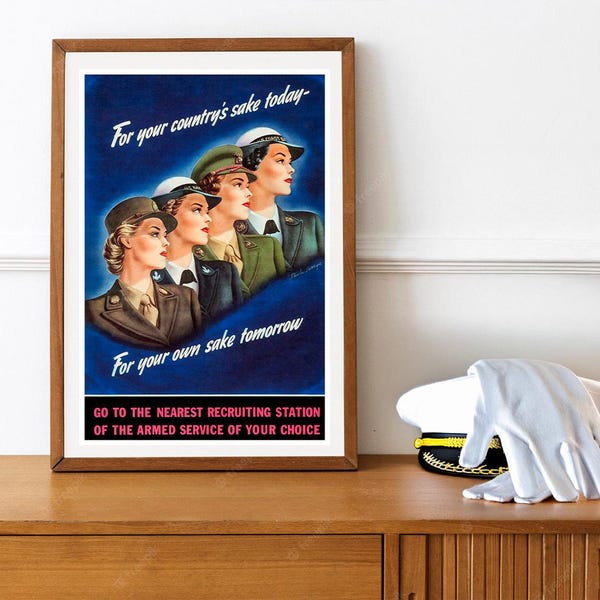 Ww2 Woman Poster - Etsy