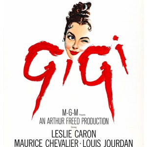 Reprint of the Vintage 1958 Movie Poster Gigi - Etsy