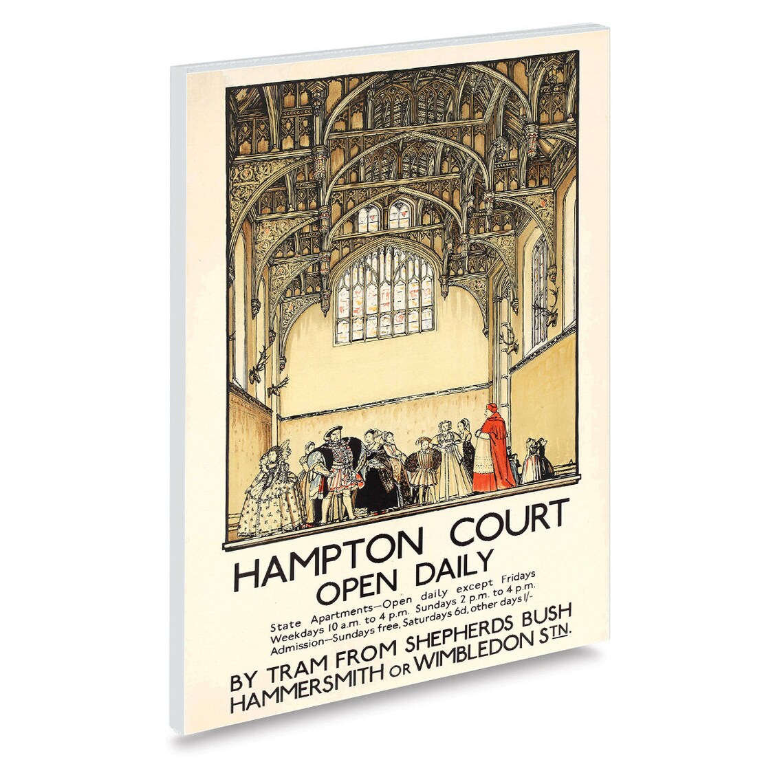 Reprint of a Vintage 1930s Travel Poster to Hampton Court - Etsy