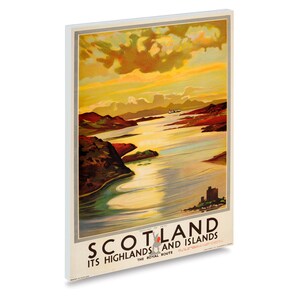 Reprint of a Vintage Travel Poster - Visit Scotland and the Highlands ...