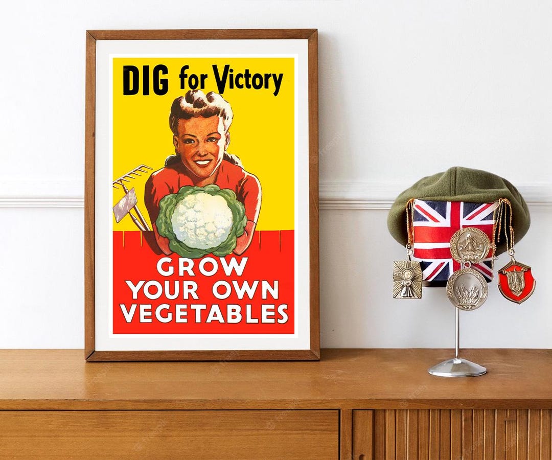 Reprint of a WW2 "dig for Victory" Poster - Etsy