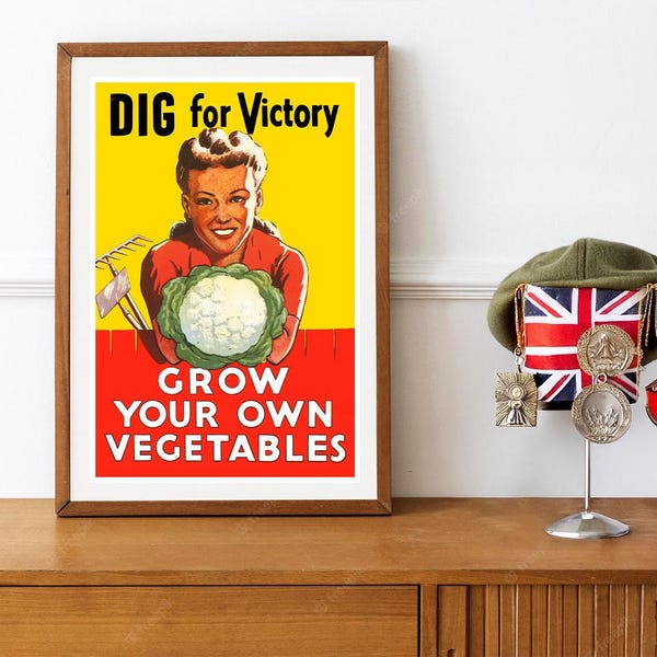 Dig for Victory Poster - Etsy UK