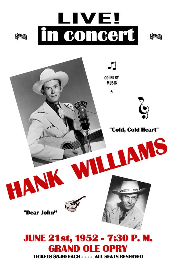 Vintage Country Concert Posters