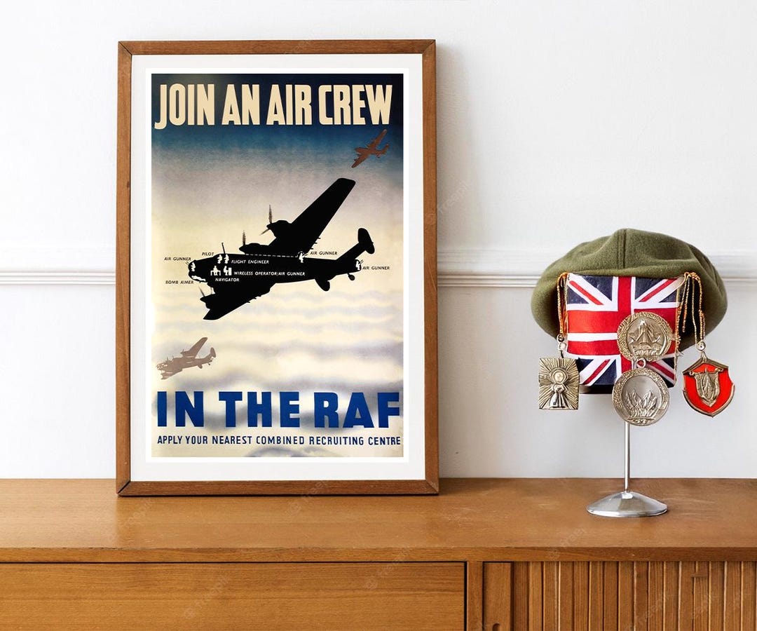 Reprint of a WW2 RAF Aircrew Recruitment Poster - Etsy Canada