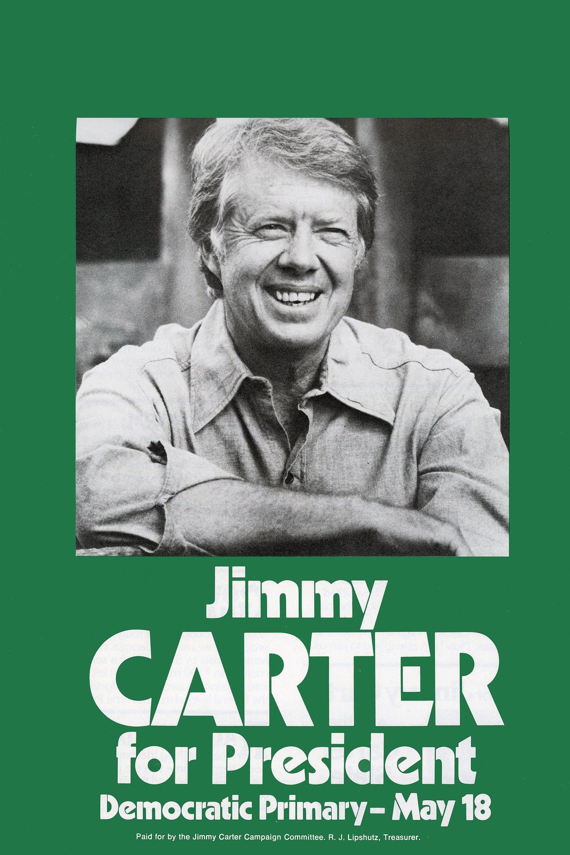 Reprint of a 1979 Jimmy Carter for President Poster - Etsy