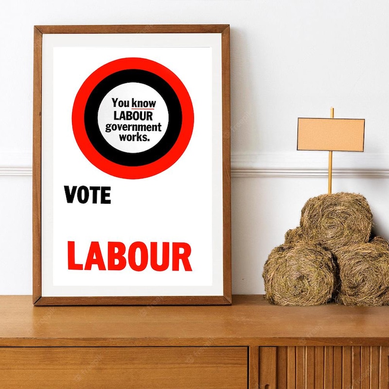 Uk Labour Party Poster - Etsy UK