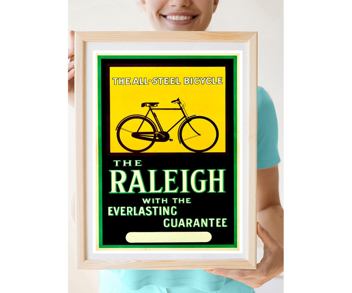 Reprint of a Vintage Bicycle Advertising Poster Raleigh - Etsy