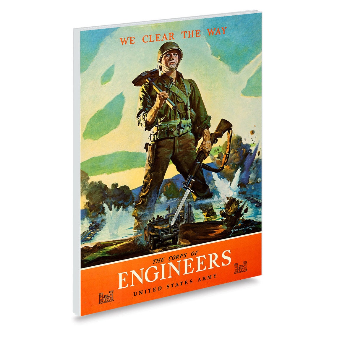 Reprint of a Vintage WW2 US Army Engineers Recruiting Poster | Etsy