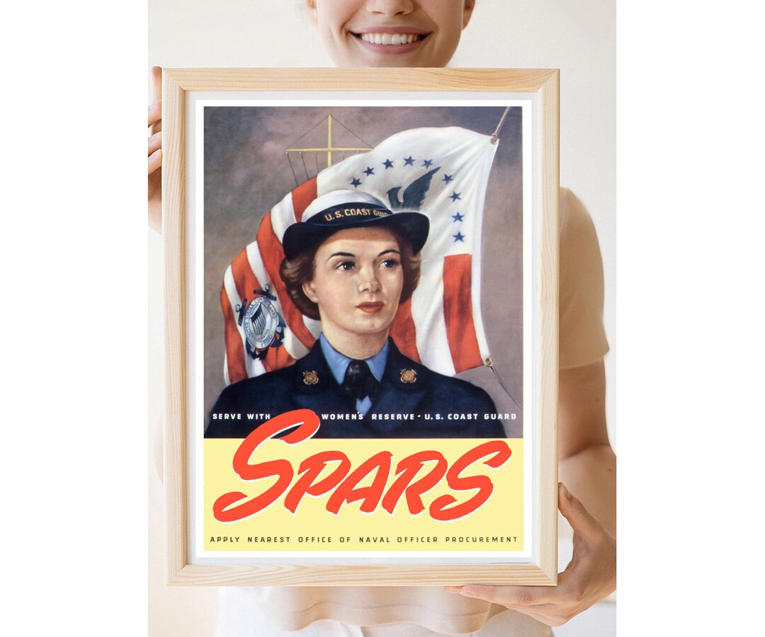 Reprint of a WW2 US Join the SPARS (USCG) Recruitment Poster - Etsy