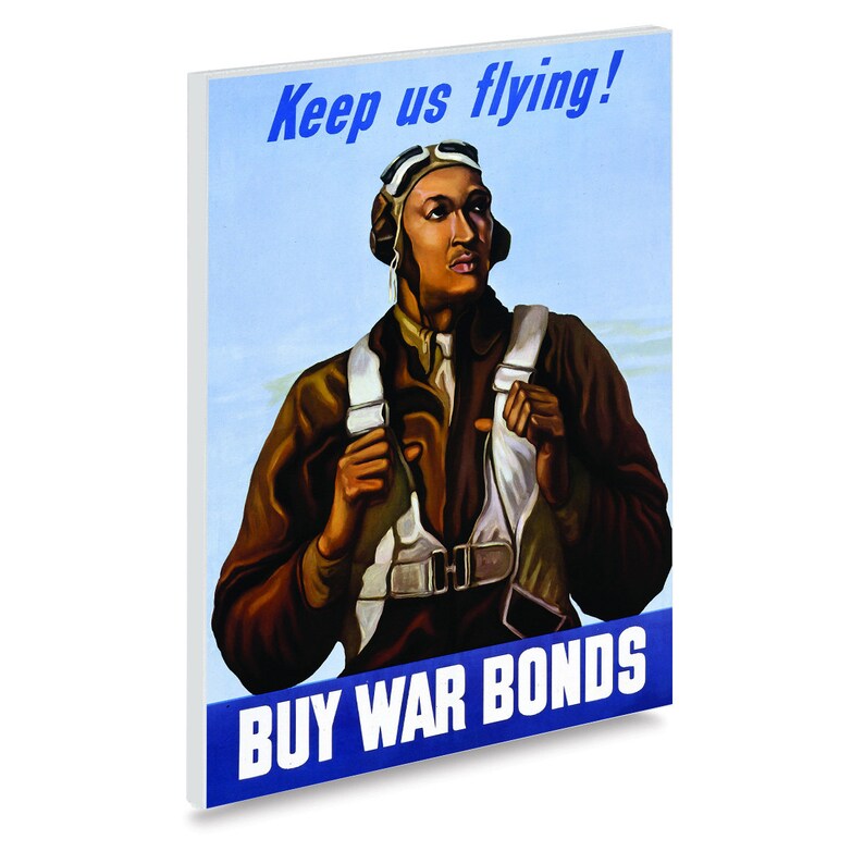 Reprint of a US WW2 Propaganda Poster - Keep Us Flying (tuskegee Airmen ...