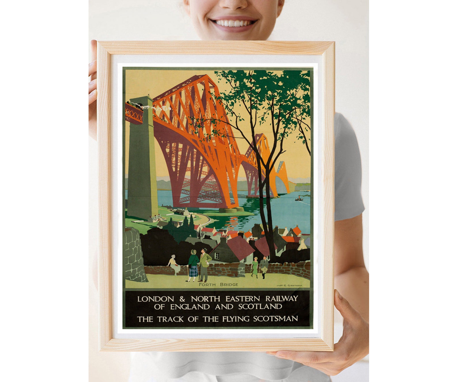 Reprint of a 1928 British Forth Bridge Railway Poster - Etsy