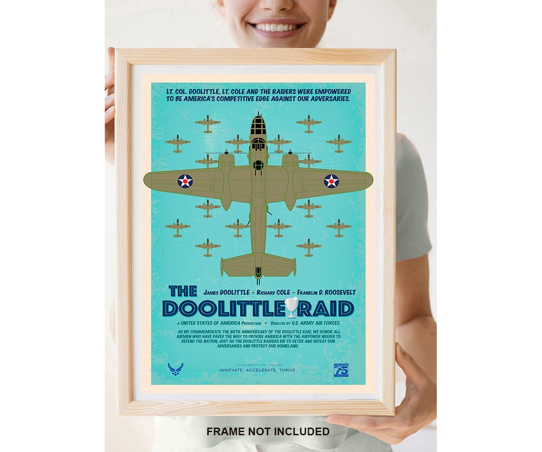 Reprint of a US WW2 Commemorative of the Doolittle Raid Poster - Etsy