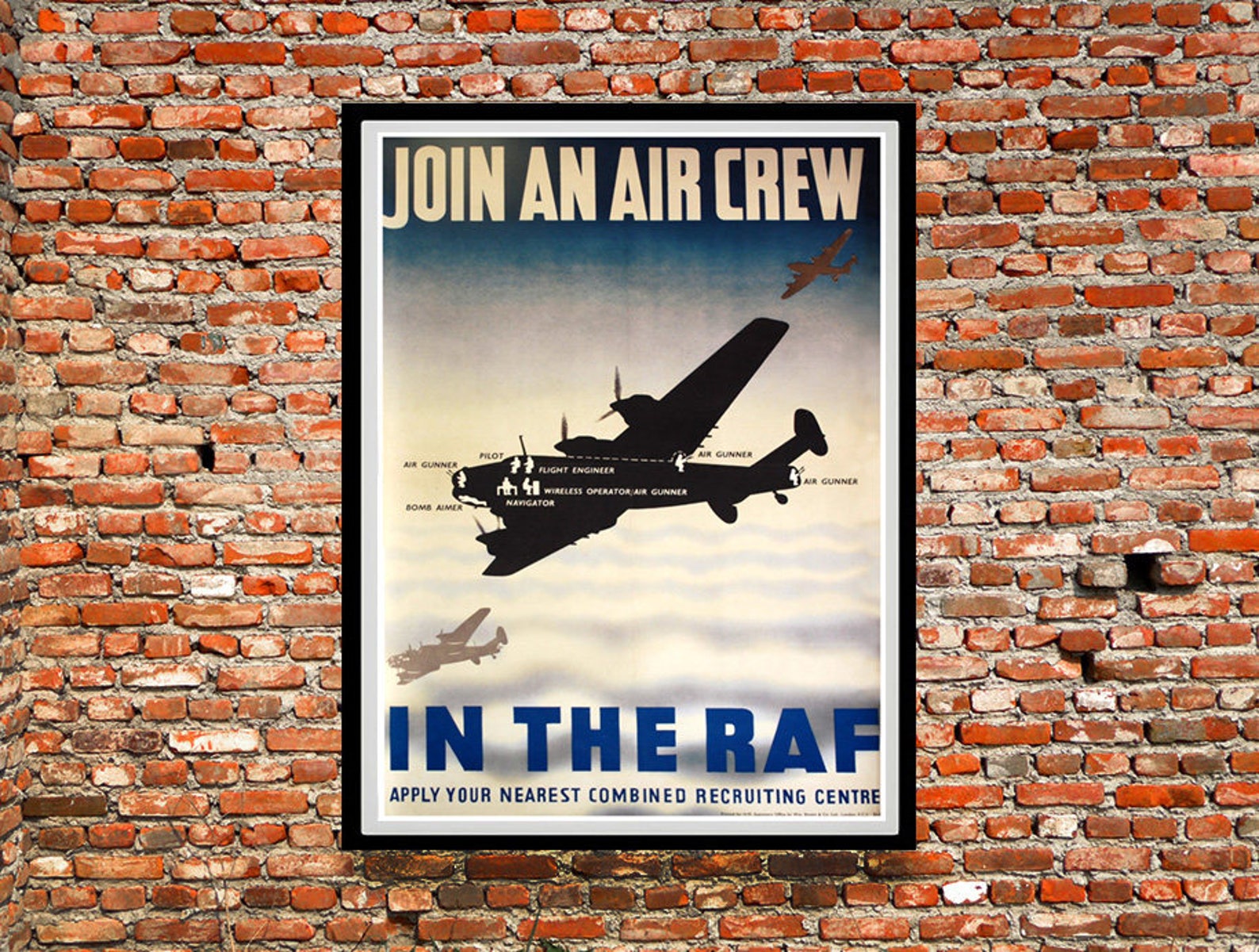 Reprint of a WW2 RAF Aircrew Recruitment Poster | Etsy