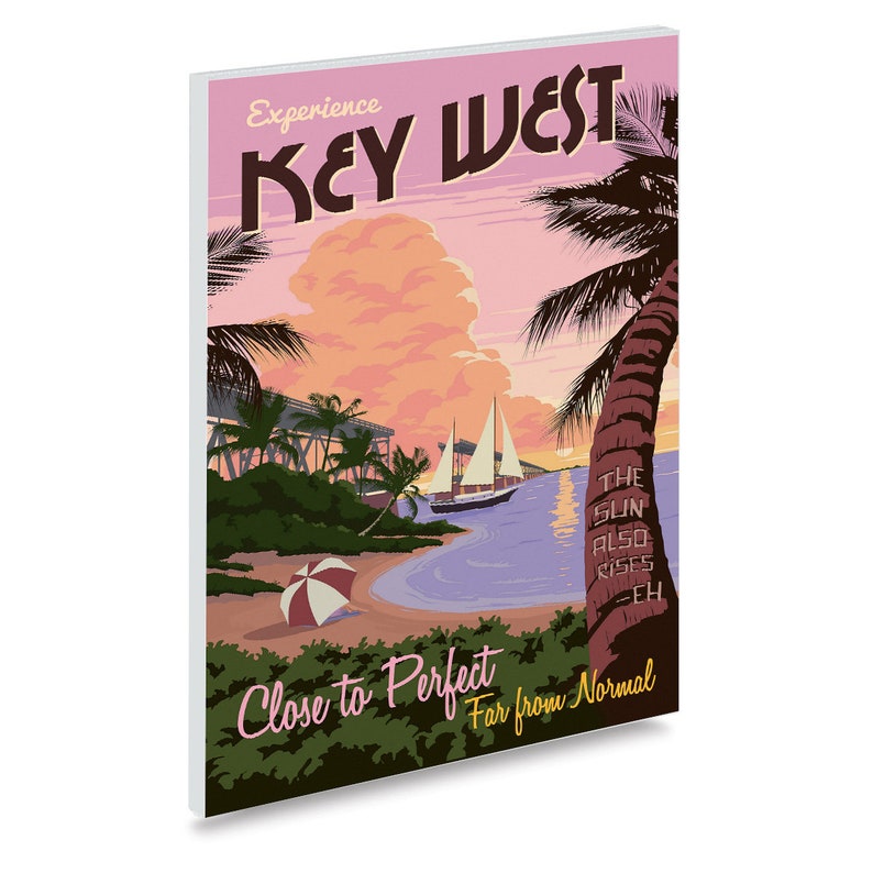 Reprint of a Vintage Travel Poster to Key West Florida - Etsy