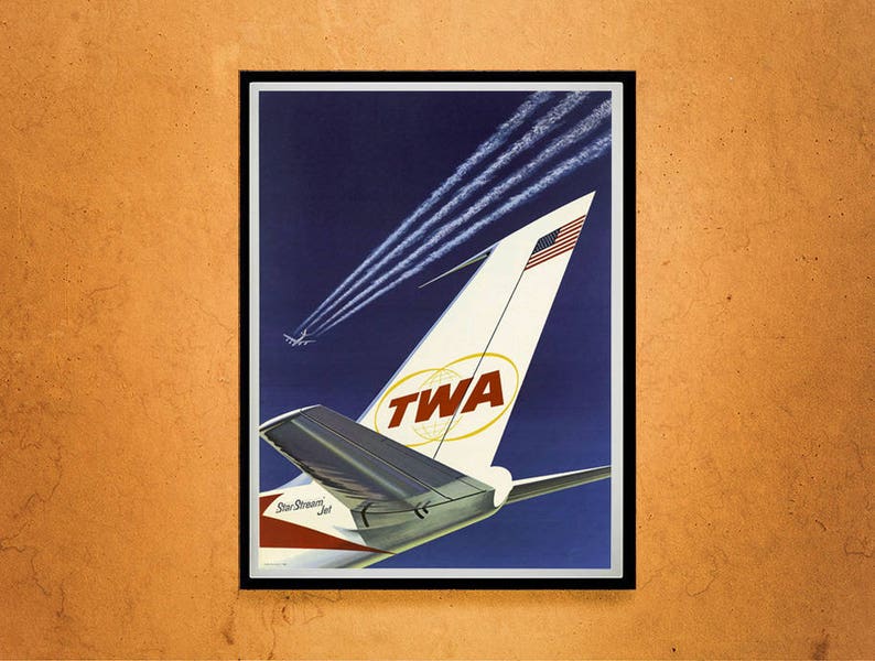 Reprint of a Vintage TWA Travel Poster | Etsy