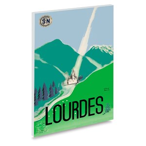 Reprint of a Vintage Travel Poster to Lourdes - Etsy