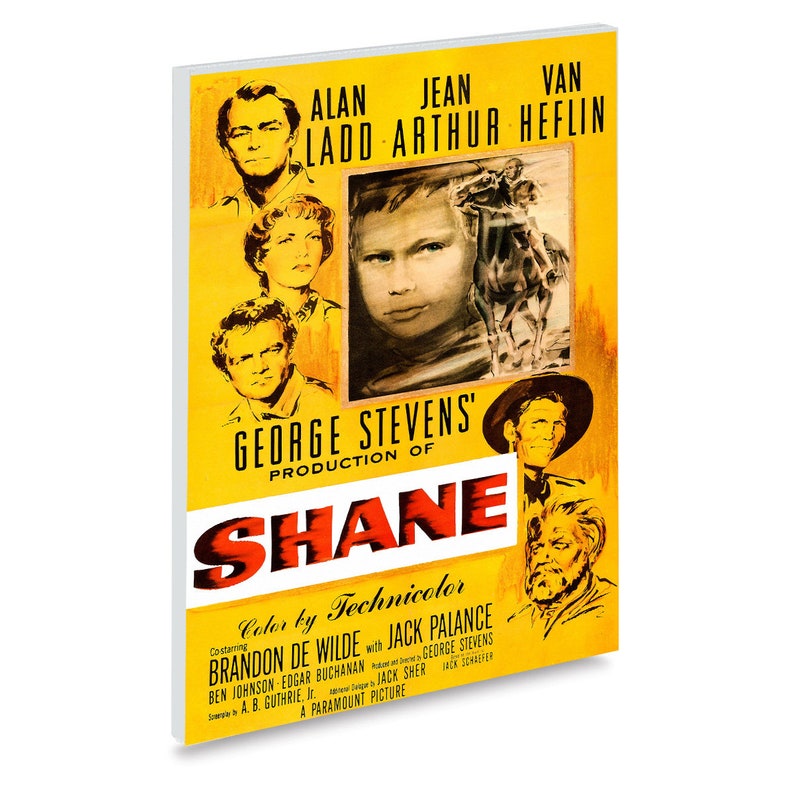 Reprint of the Vintage 1953 Movie Poster - Shane - Etsy