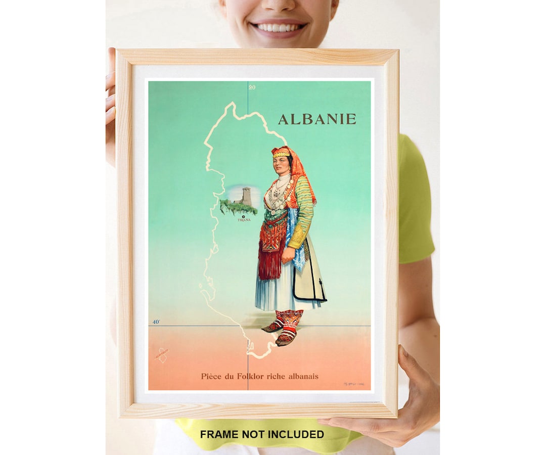 Reprint of a Vintage Travel Poster to Albanie (albania) - Etsy