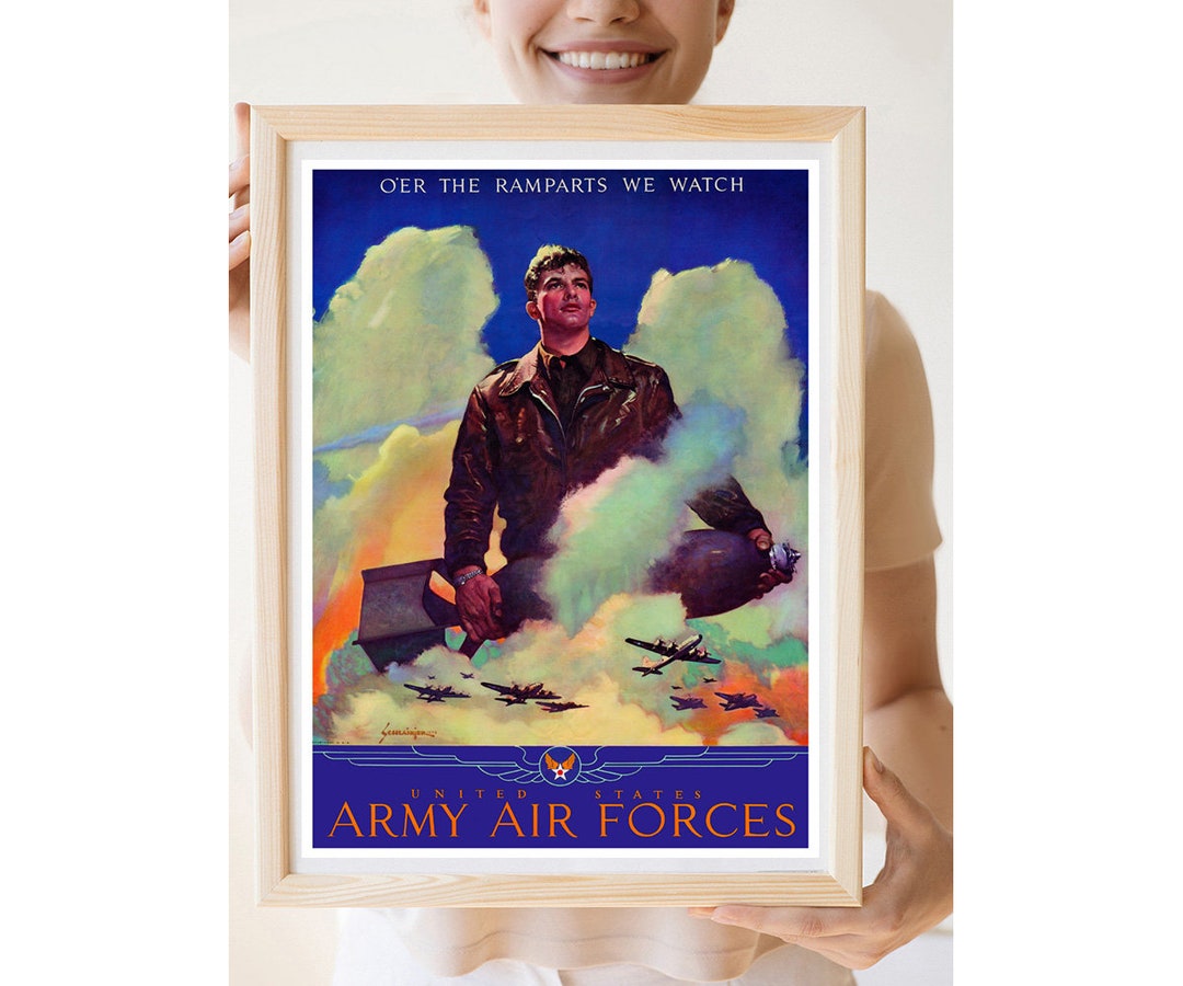 Reprint of a Vintage WW2 US Recruiting Poster Join the US - Etsy
