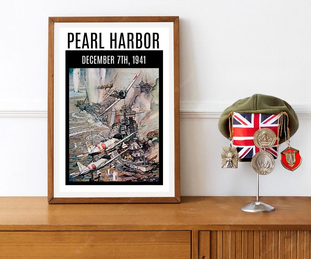Reprint of a US WW2 Propaganda Poster - Pearl Harbor - Etsy